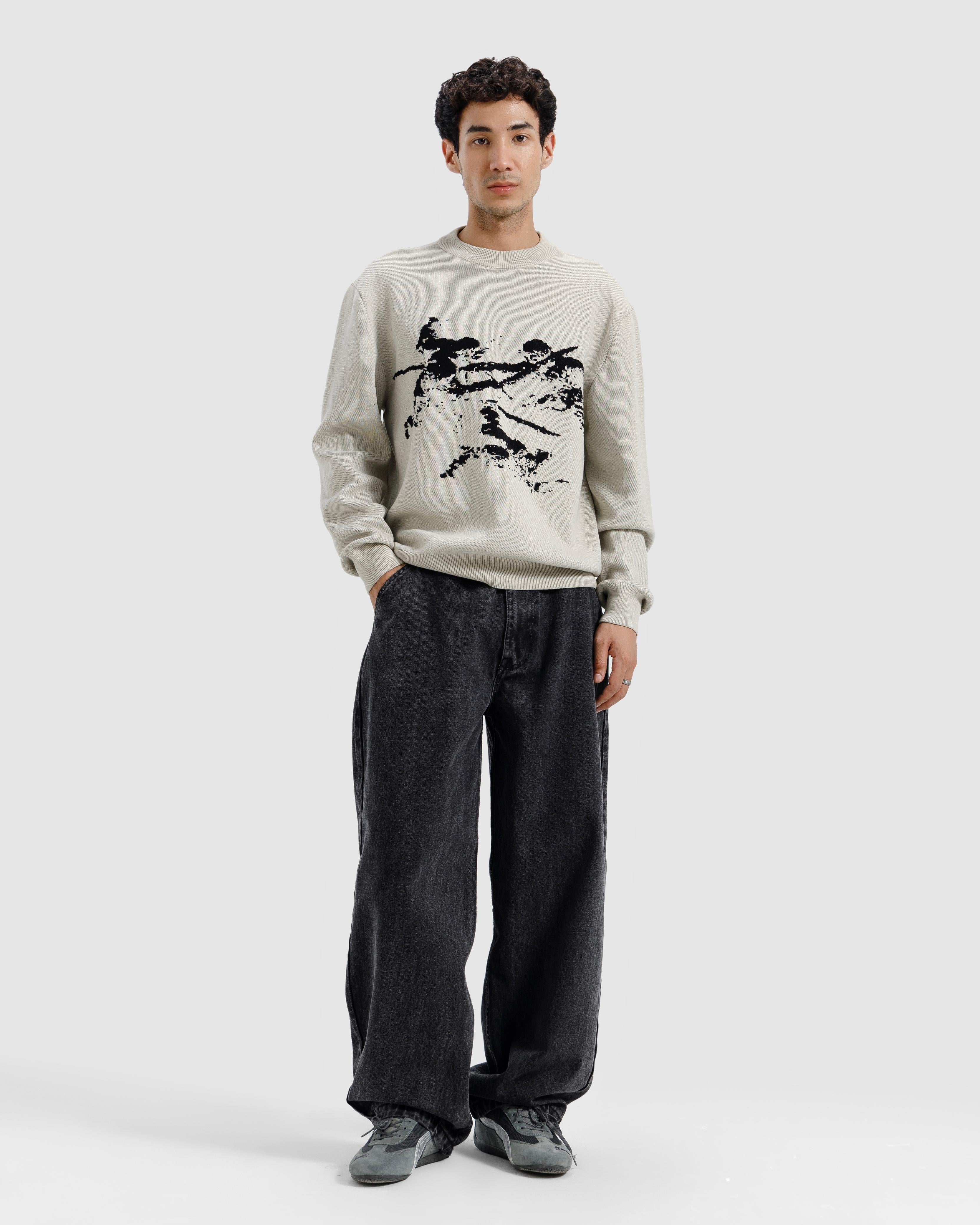 Cupid Jacquard Knitted Sweater – hangerpakistan
